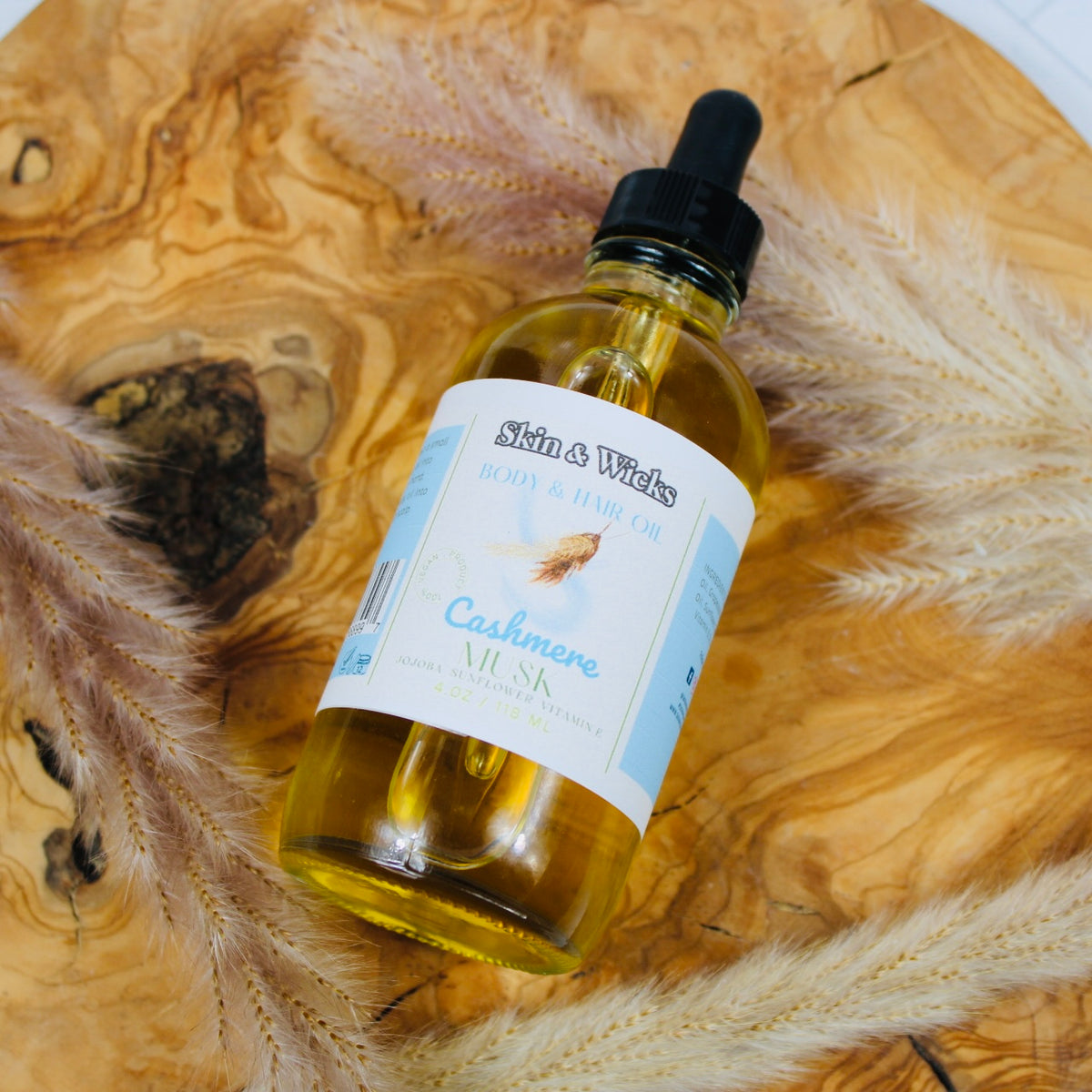 Cashmere Musk Organic Body Oil – Skin and Wicks