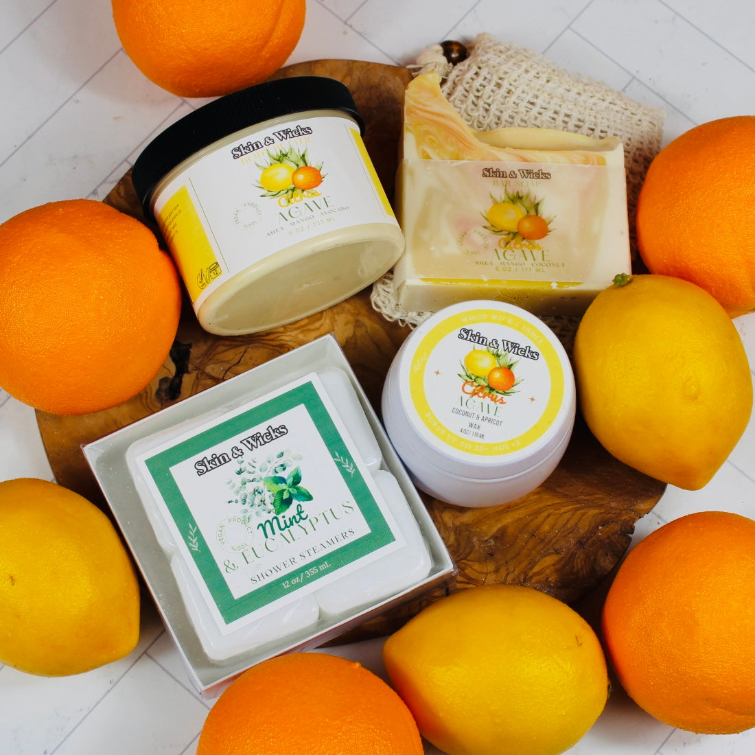 Citrus Agave Self-Care Gift Set – A Bright & Juicy Citrus Escape – Skin ...